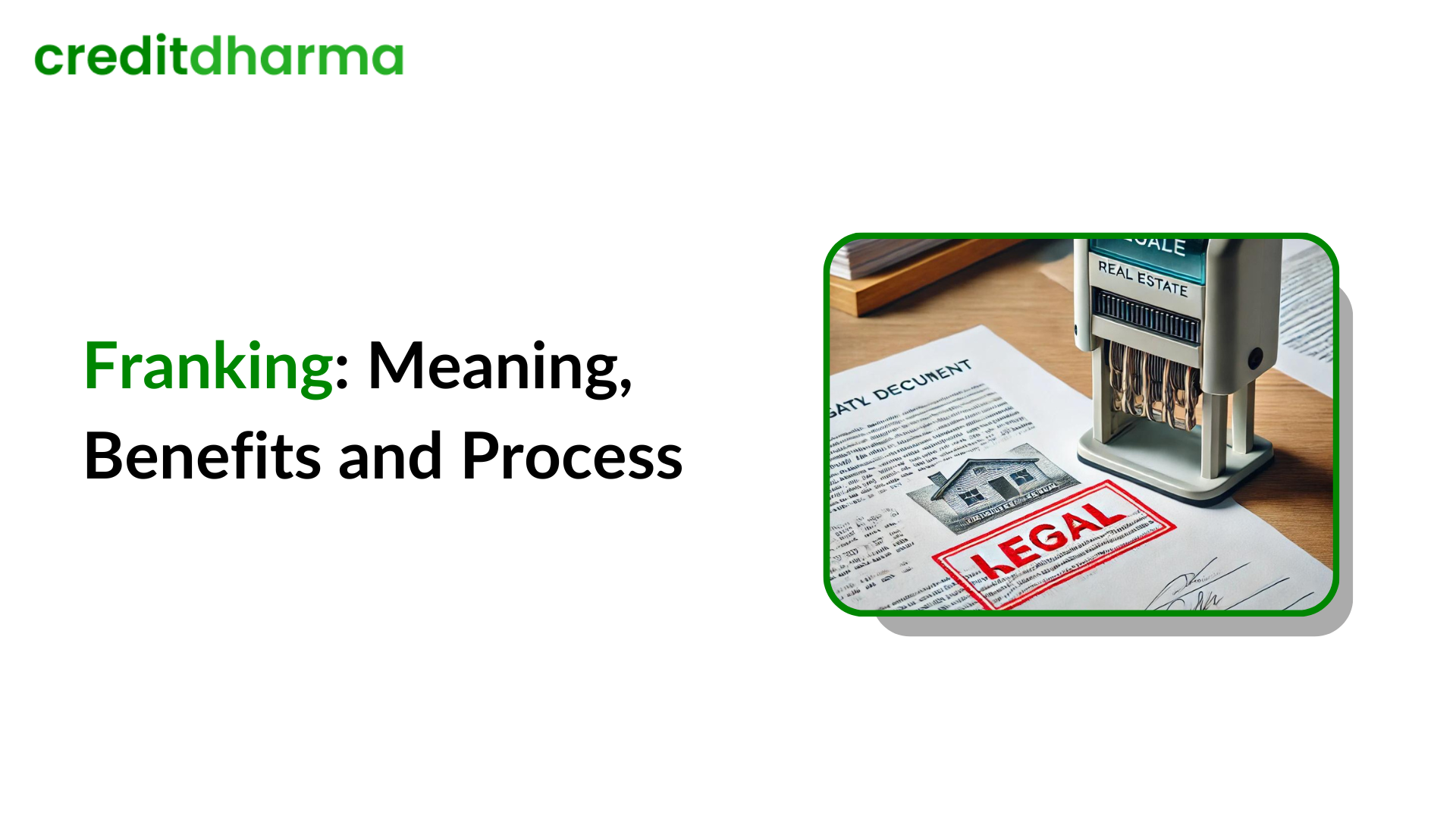 How Does Franking Simplify the Stamp Duty Payment Process?