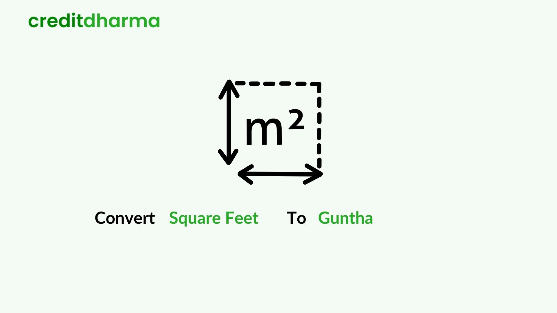 Square Feet to Guntha Convertor - Credit Dharma