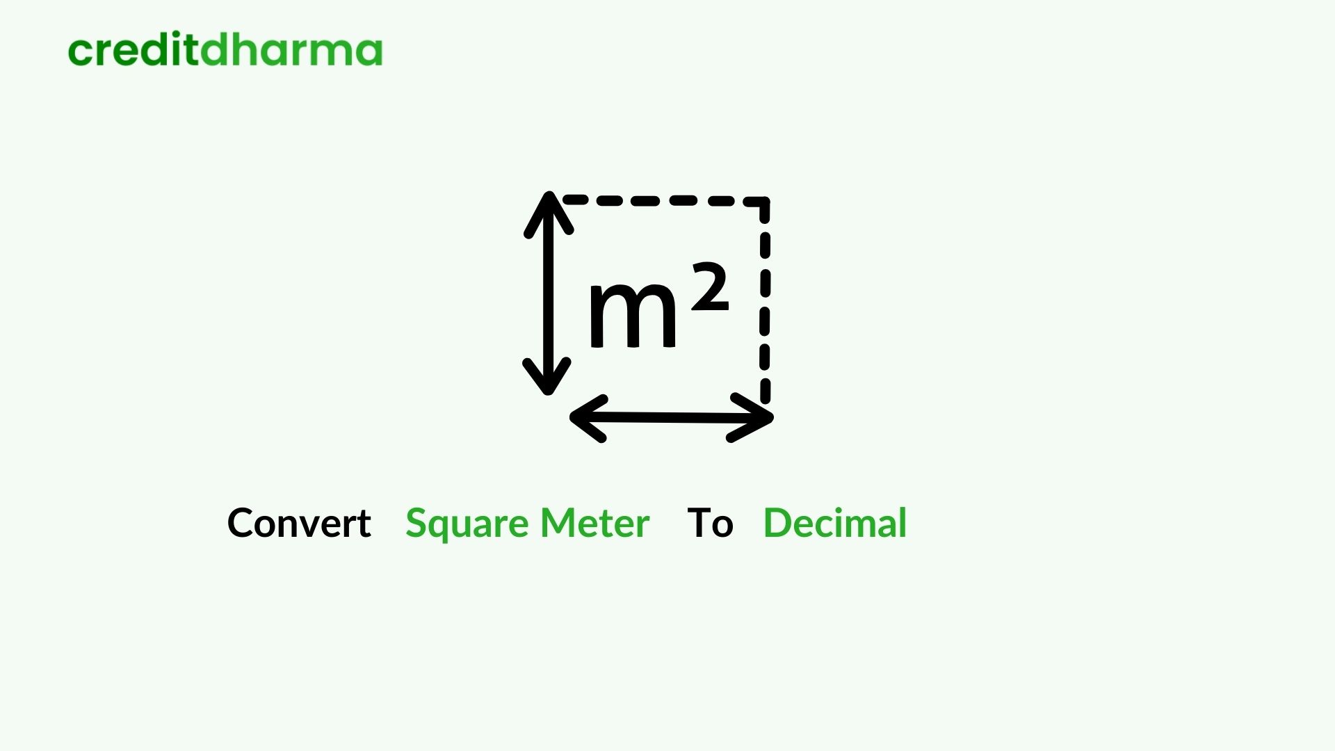 Square Meter to Decimal Convertor - Credit Dharma
