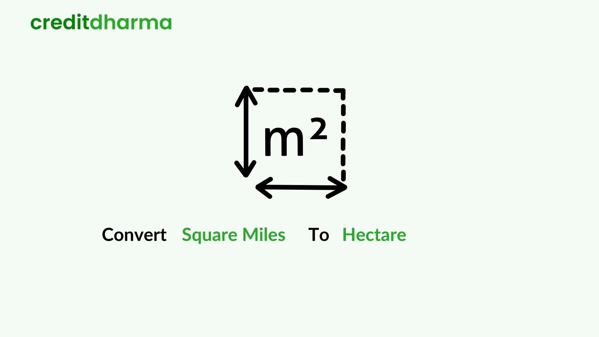 Square Miles to Hectare Convertor - Credit Dharma