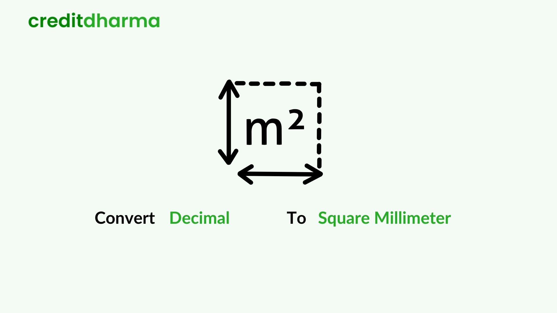 Decimal to Square Millimeter Convertor - Credit Dharma