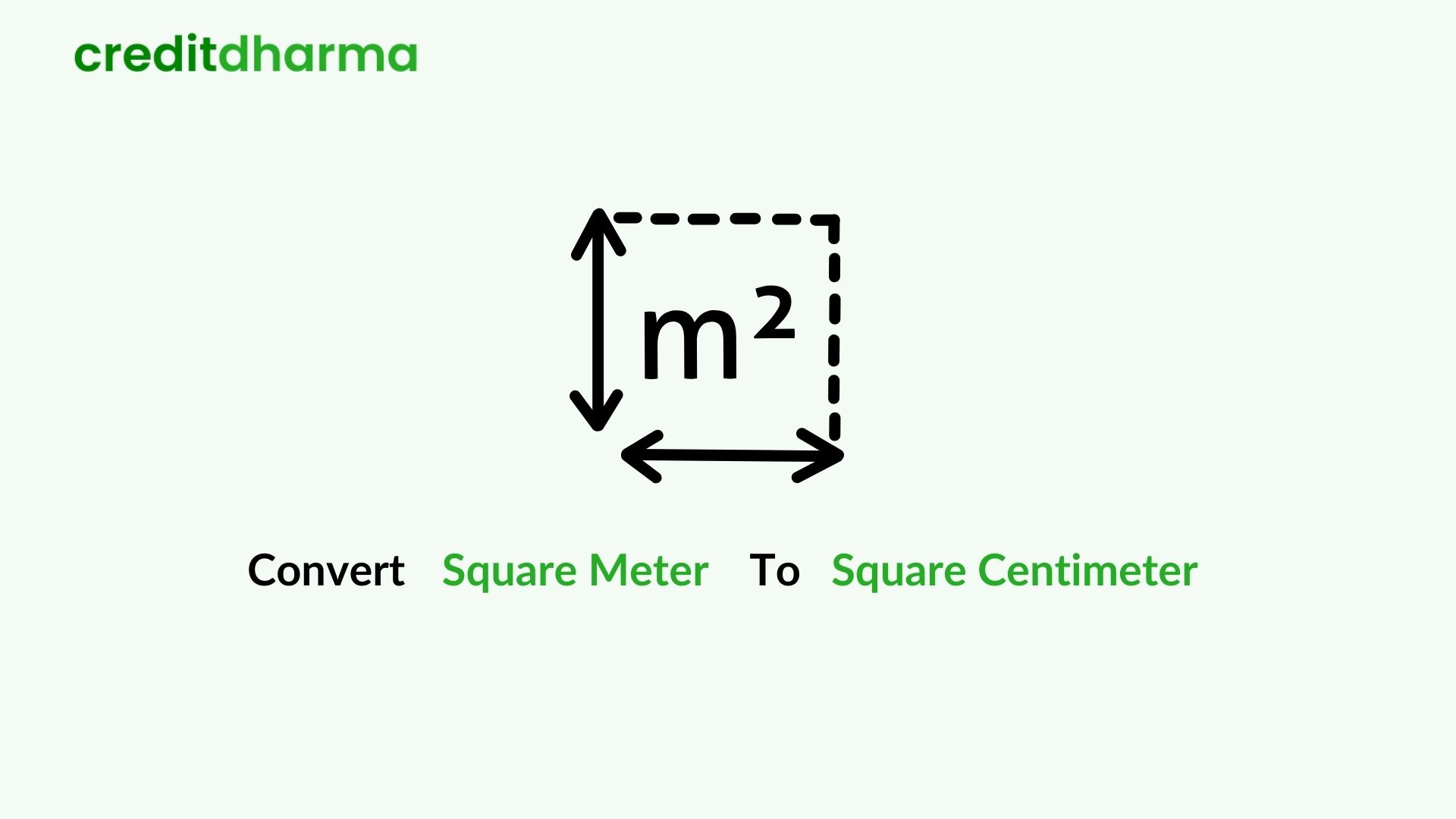 Square Meter to Square Centimeter Convertor - Credit Dharma