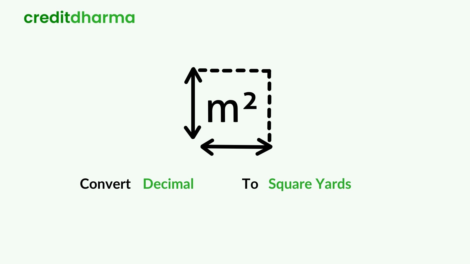 Decimal to Square Yards Convertor - Credit Dharma