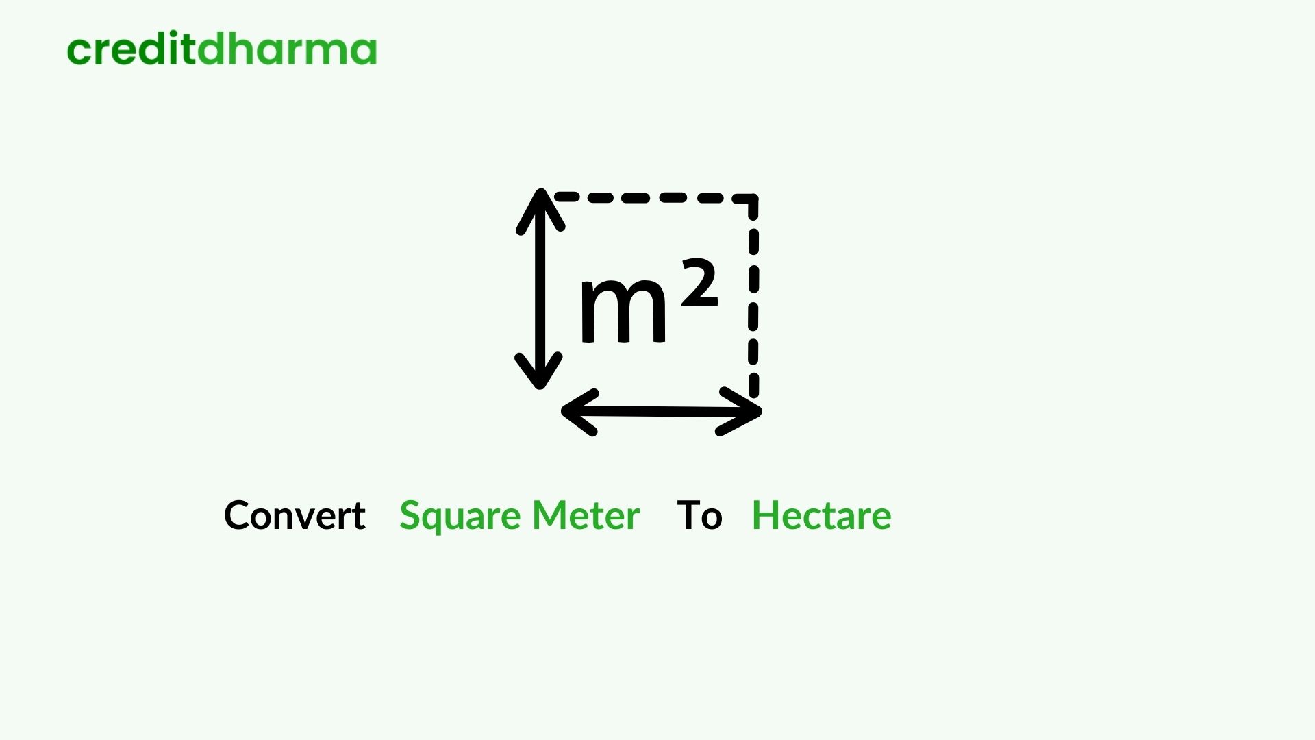 Square Meter to Hectare Convertor - Credit Dharma