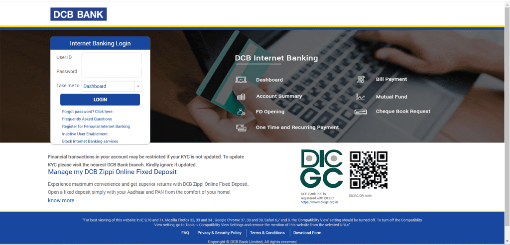 DCB Bank Home Loan Statement Download Process