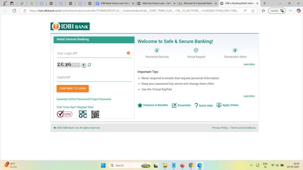 How to Download IDBI Bank Home Loan Provisional Certificate | 2025