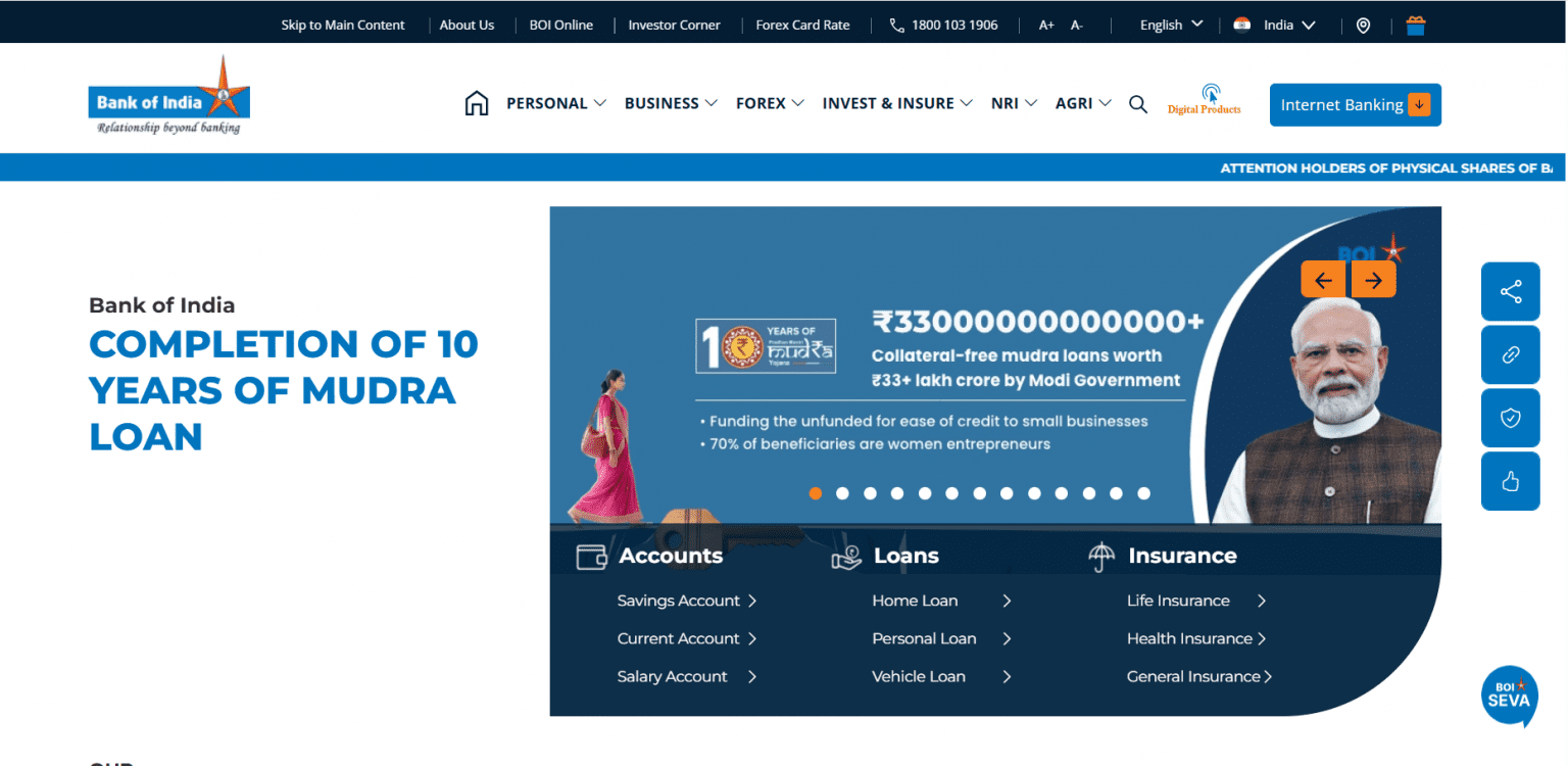 Bank of India Home Loan Online Portal: Login, Manage, and Track Your Loan
