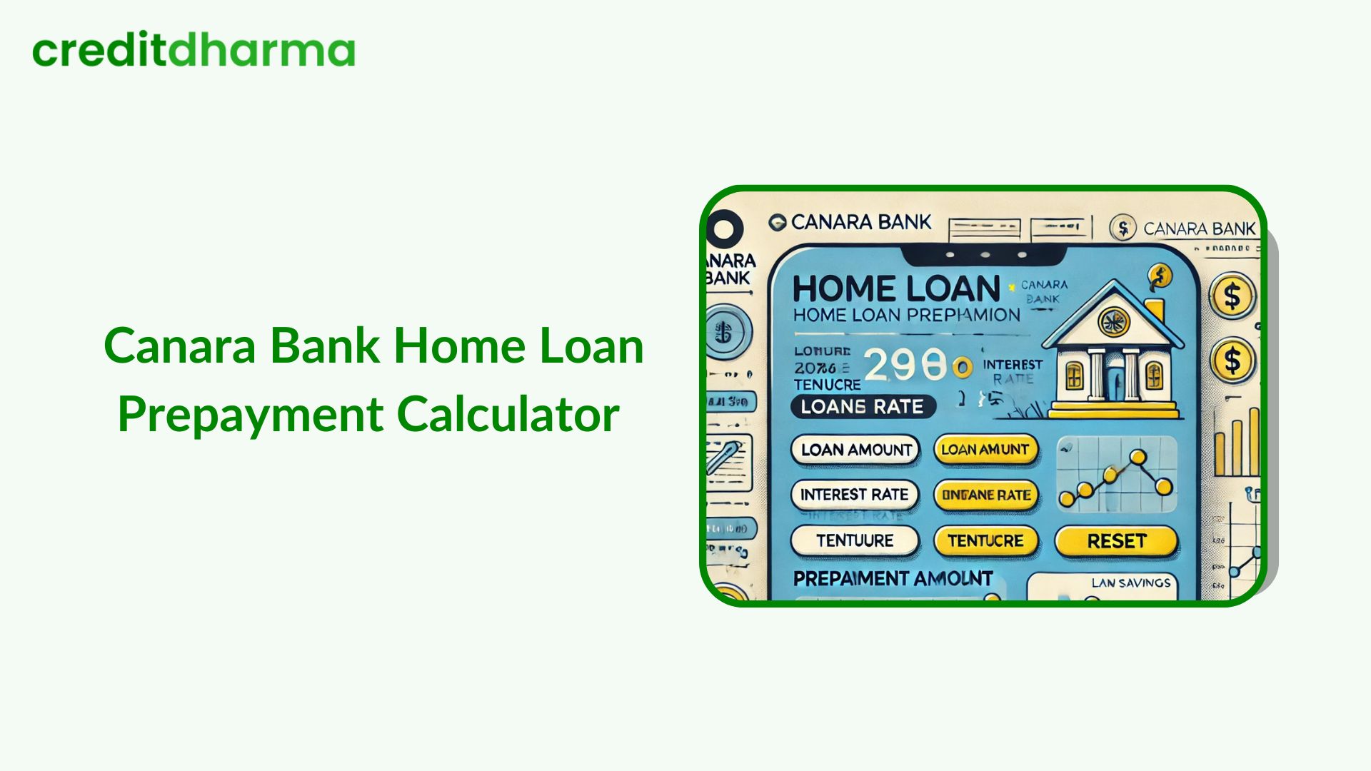 Canara Bank Home Loan Pre Payment Calculator