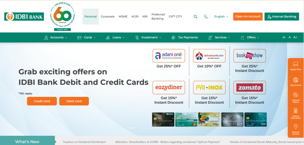 IDBI Bank Home Loan Repayment Options | Pay via Net Banking, e NACH, e ...